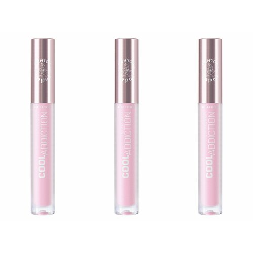 Relouis Плампер для губ Cool Addiction Lip Plumper, тон 02, Clear Pink, 3 шт