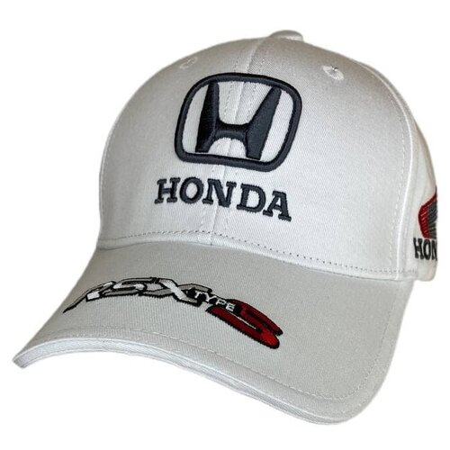 Бейсболка бини Honda Кепка Хонда бейсболка мужская женская, размер 55-58, белый