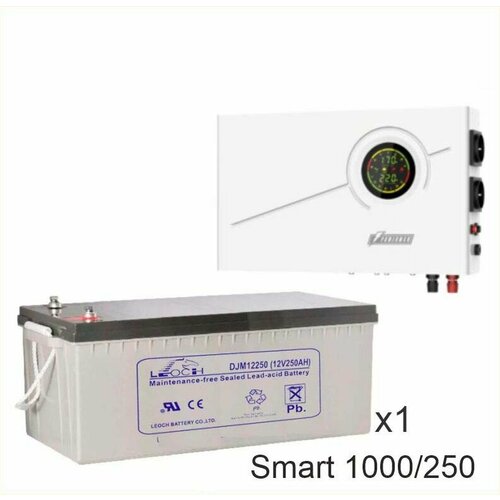 ИБП Powerman Smart 1000 INV + LEOCH DJM12250