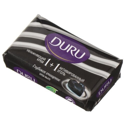 Крем-мыло Duru, 1+1 Активированный уголь, 80 г