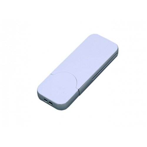Пластиковая флешка для нанесения логотипа в стиле iphone (4 Гб / GB USB 2.0 Белый/White I-phone_style Flash drive Недорого)