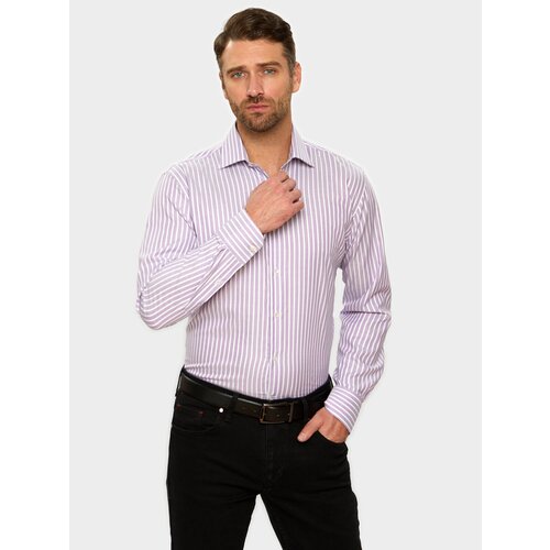 Рубашка KANZLER, размер 40, фиолетовый