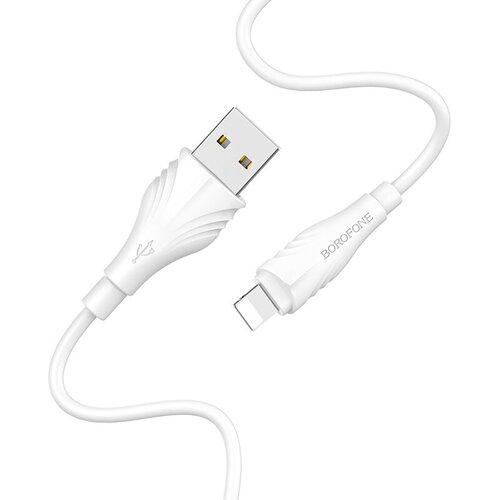 Кабель USB - iPhone Borofone BX18, 2м, бел