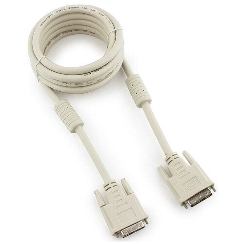 Кабель DVI 1.8м BION BNCC-DVI2-6C круглый белый