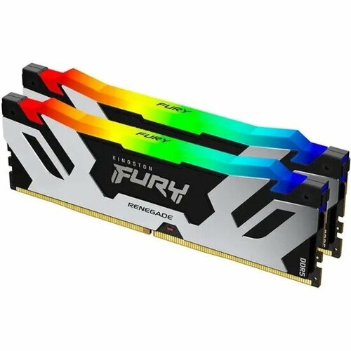 Оперативная память DIMM Kingston DDR5 48Gb (2x24Gb) 6400Mhz PC-51200 CL32 FURY Renegade RGB XMP (KF564C32RSAK2-48)