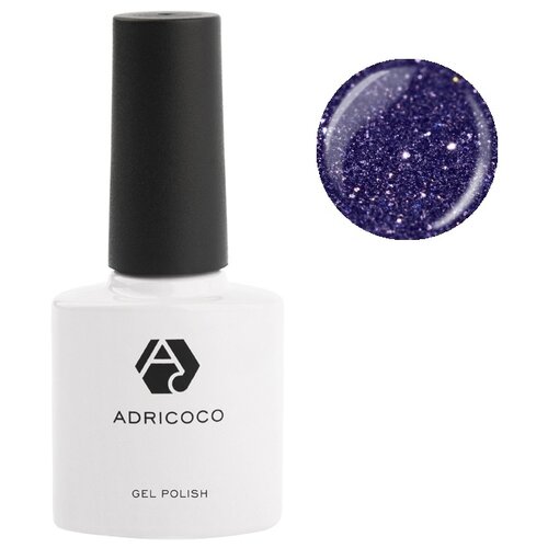 ADRICOCO гель-лак для ногтей Gel Polish, 8 мл, 40 г, 096 мерцающий темно-синий