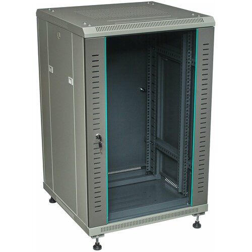 Шкаф 18U 600x1000 19 дюймов телекоммуникационный серверный серый C1860100GWTWOF