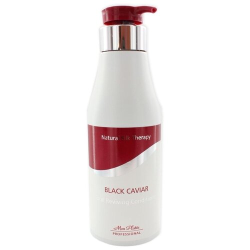 Mon Platin Professional Natural Silk Therapy Black Caviar Total Reviving питательный бальзам для волос с экстрактом черной икры, 500 мл