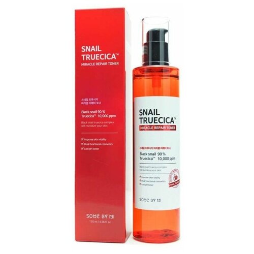 Тонер для лица с муцином чёрной улитки Some By Mi Snail Truecica Miracle Repair Toner, 135мл
