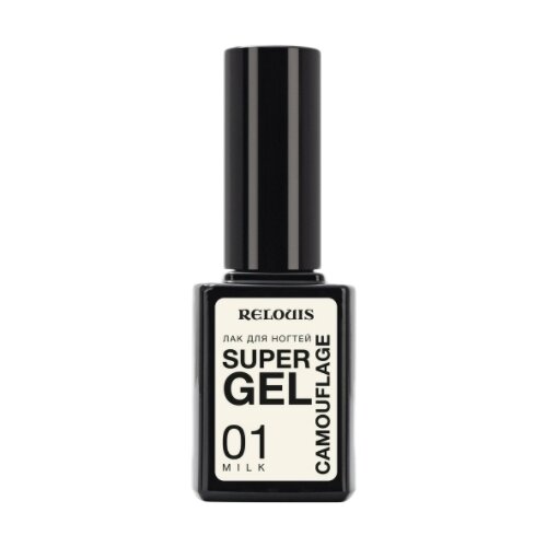 Relouis Лак для ногтей Super Gel Camouflage, 01 milk