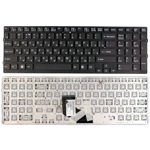 Клавиатура для Sony Vaio VPC-F215 черная без рамки