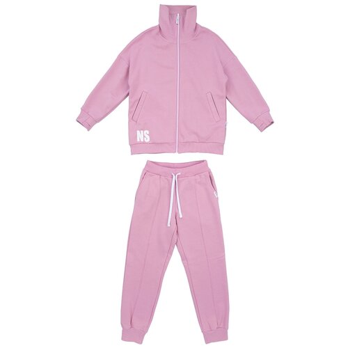 Комплект одежды NIKASTYLE, размер 140, розовый