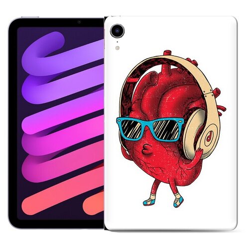 Чехол задняя-панель-накладка-бампер MyPads слушай сердце для Apple iPad mini 6 2021 противоударный