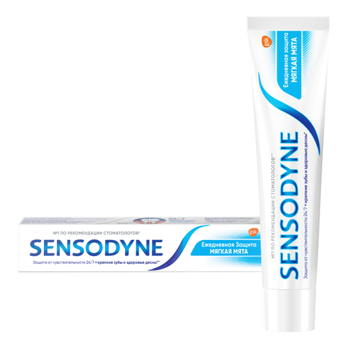 Зубная паста Sensodyne Ежедневная Защита мягкая мята 65 мл