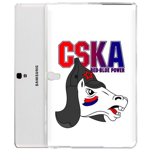Чехол задняя-панель-накладка-бампер MyPads ФК ЦСК лошадка россия для Samsung Galaxy Tab S 10.5 SM-t800/t801/t805 противоударный