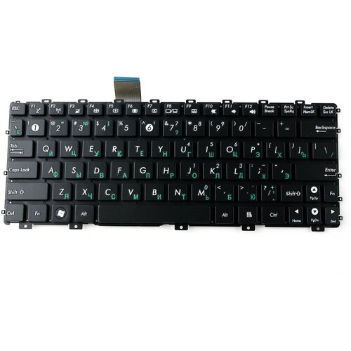 Клавиатура для Asus Eee PC 1015 1011 Горизонтальный Enter Черная p/n: EJ1, AEEJ1700210, V103646GS1