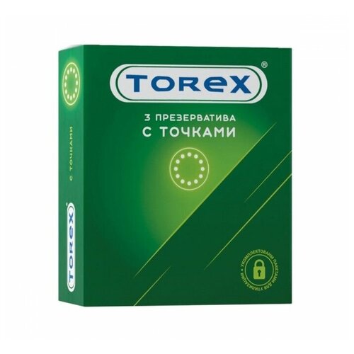 Текстурированные презервативы Torex С точками - 3 шт.