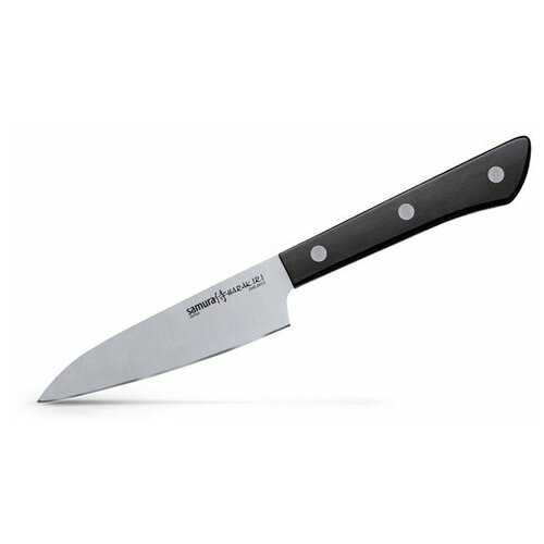 Нож Samura HARAKIRI овощной, лезвие 10 см, чёрная рукоять, сталь AUS-8