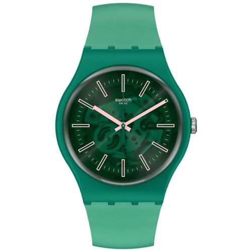 Наручные часы swatch SUNBRUSH GRASS SO29G100, зеленый