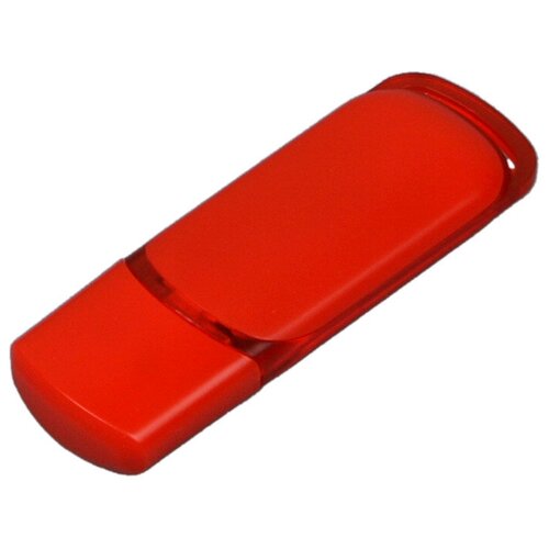 Пластиковая флешка для нанесения цветная (16 Гб / GB USB 2.0 Красный/Red 013)