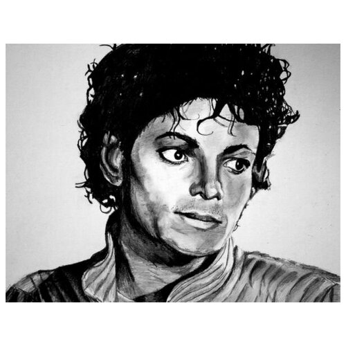 Постер на холсте Майкл Джексон (Michael Jackson) №4 52см. x 40см.