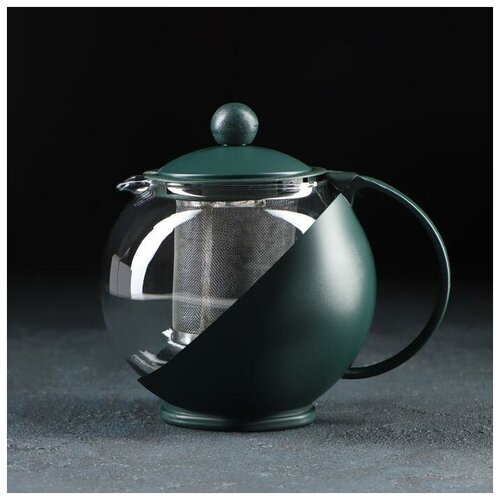 Чайник заварочный «Забота» матовый, 700 мл, с металлическим ситом, цвета микс