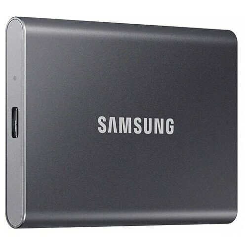 Твердотельный накопитель Samsung SSD 2TB T7 Touch, USB Type-C, R/W 1000/1050MB/s, Titanium