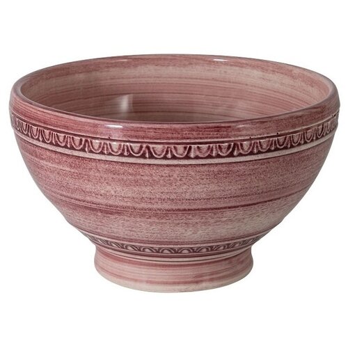Салатник Augusta, диаметр 14 см, объем 0,5 л, цвет розовый, керамика, Matceramica, MC-F566400328D1531