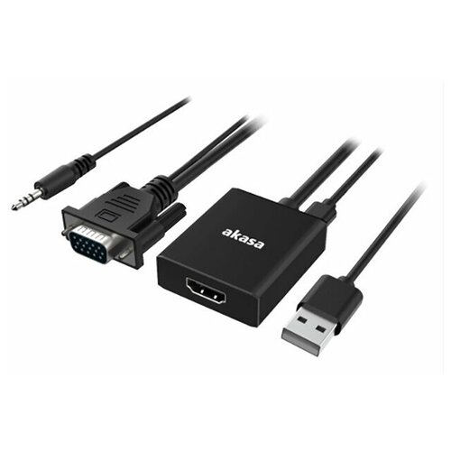 Аксессуар Akasa VGA - HDMI AK-CBHD23-20BK