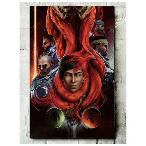 Картина интерьерная на дереве игра Gears of War Judgement (PS, Xbox, PC, Switch) - 9810