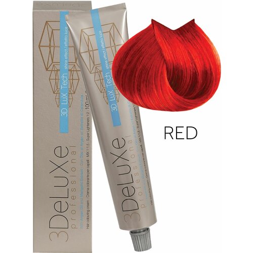 3Deluxe крем-краска для волос 3D Lux Tech корректор, красный
