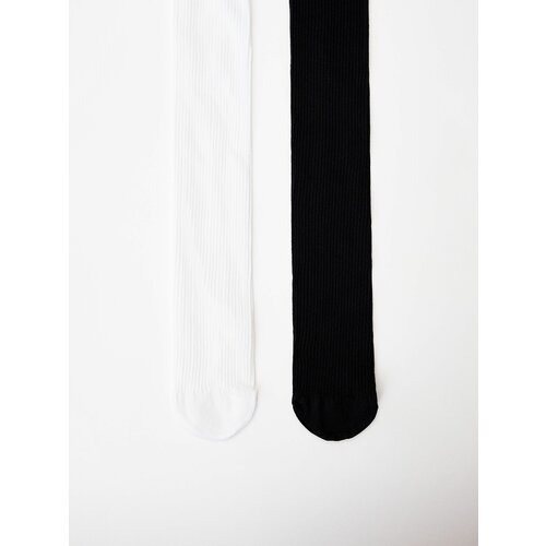 Колготки Sela, 2 шт., размер 146/152, черный, белый