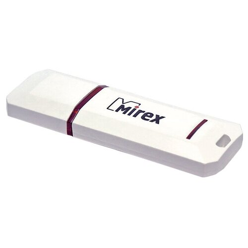Флешка Mirex KNIGHT WHITE, 8 Гб, USB2.0, чт до 25 Мб/с, зап до 15 Мб/с, белая