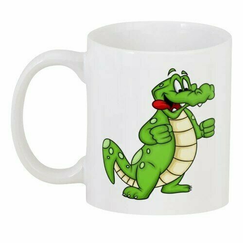 Кружка, пиала, чашка, стакан, супница крокодил, аллигатор, детская картинка.