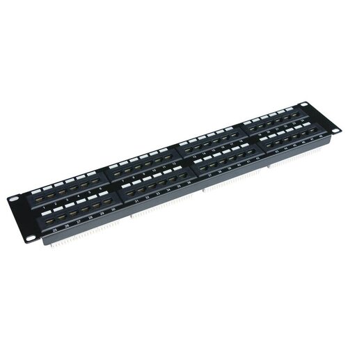 Патч-панель 19", 2U, 48 портов RJ45, категория 5е, RIPO 003-100006