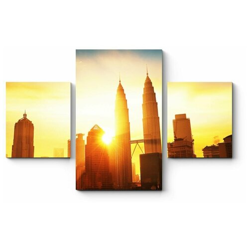 Модульная картина Куала-Лумпур встречает рассвет 120x78
