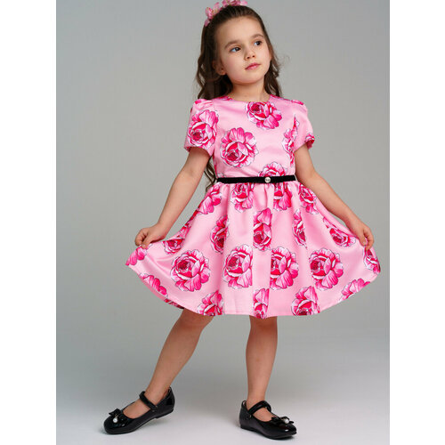 Платье playToday, размер 104, розовый