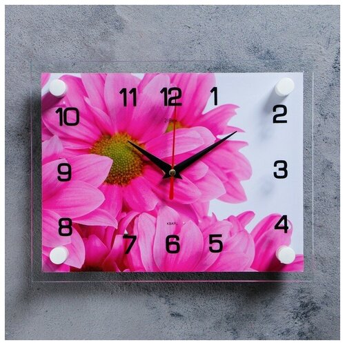Часы настенные, серия: Цветы, "Цветок", 20х26 см, микс