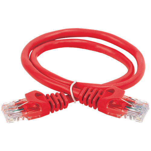 Патч-корд ITK RJ-45 - RJ-45 C5EU, 5E UTP, 1 м, 1 шт., красный