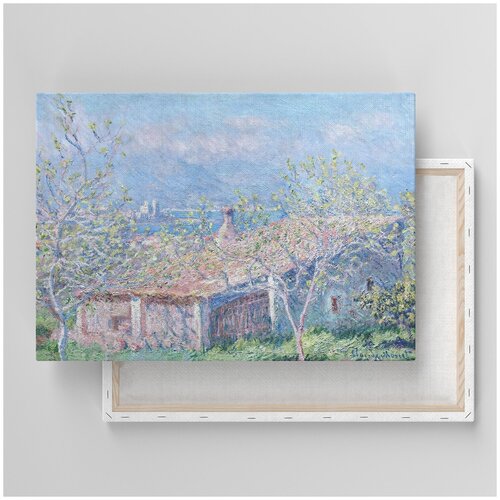 Картина на холсте с подрамником / Monet Claude - Gardeners House at Antibes, 1888 / Клод Моне