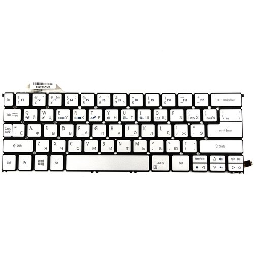 Клавиатура для Acer R7-371 серебро p/n: MP-13C63U4J4421