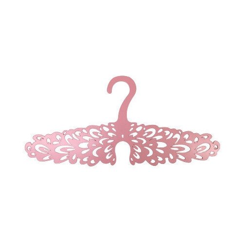 Вешалка плечики для одежды "Хвост павлина" декоративная, 40х18 см, розовый