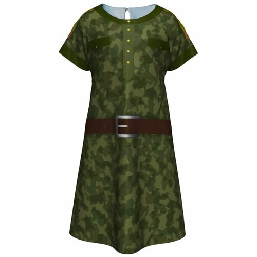 Военное платье для девочки (17827) 140 см