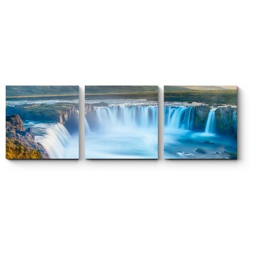 Модульная картина Годафосс — водопад в Исландии 160x53