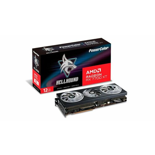 Видеокарта PowerColor 12 ГБ RX 7700 XT Hellhound