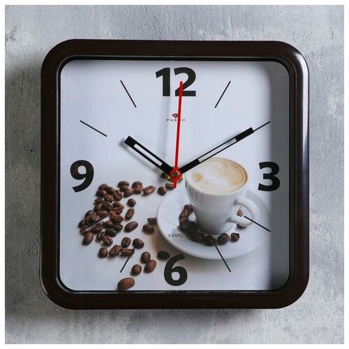 Часы настенные, серия: Кухня, "Чашка кофе", плавный ход, 22 х 22 см
