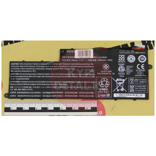 Аккумулятор для ноутбука Acer Aspire E3-111, E3-111-C6LG, E3-112, E3-112-C6YY, E11, AC13C34 2640mAh,