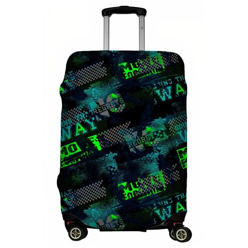 Чехол для чемодана LeJoy, размер S, зеленый, серый