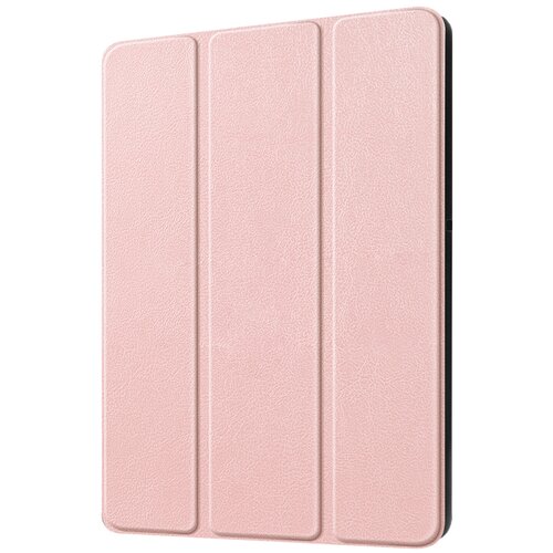Чехол-обложка MyPads для iPad Pro 12.9 (2018) A1895, A1983, A2014 тонкий умный кожаный на пластиковой основе с трансформацией в подставку розовый