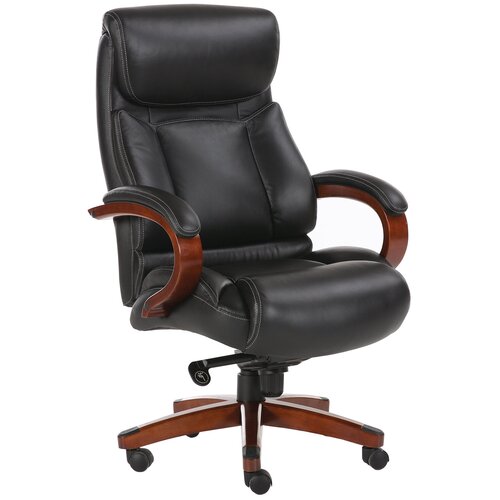 Компьютерное кресло Brabix Infinity EX-707 для руководителя, обивка: натуральная кожа, цвет: черный